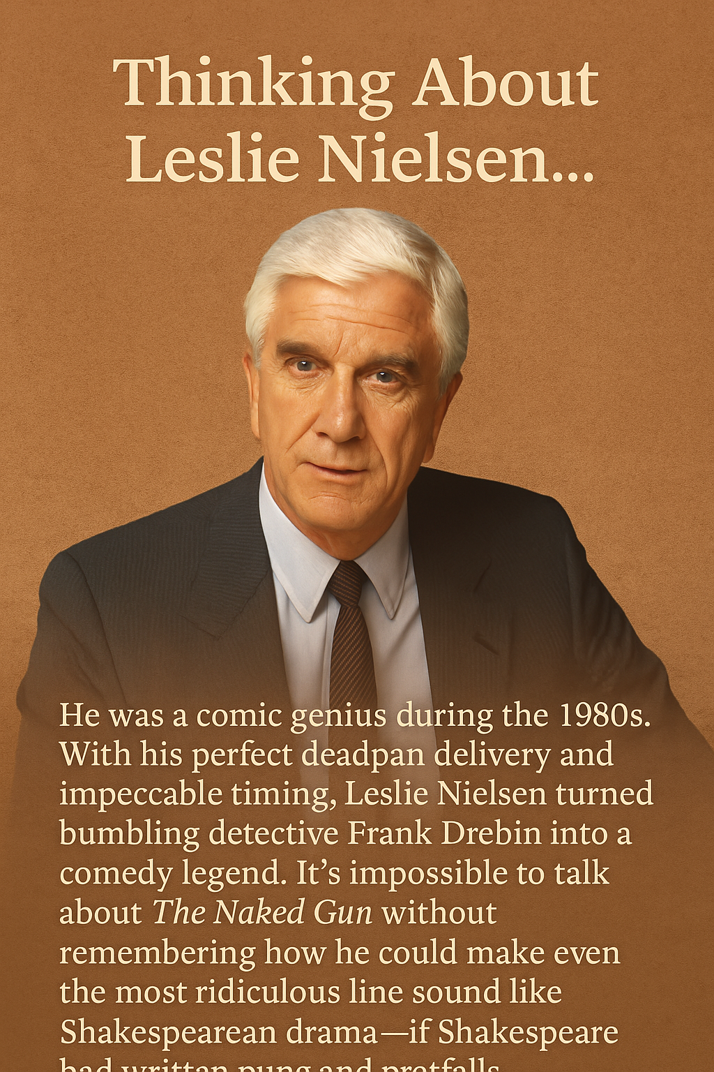 The Naked Gun Reboot: Liam Neeson Takes Up the Badge (and the Banana ...